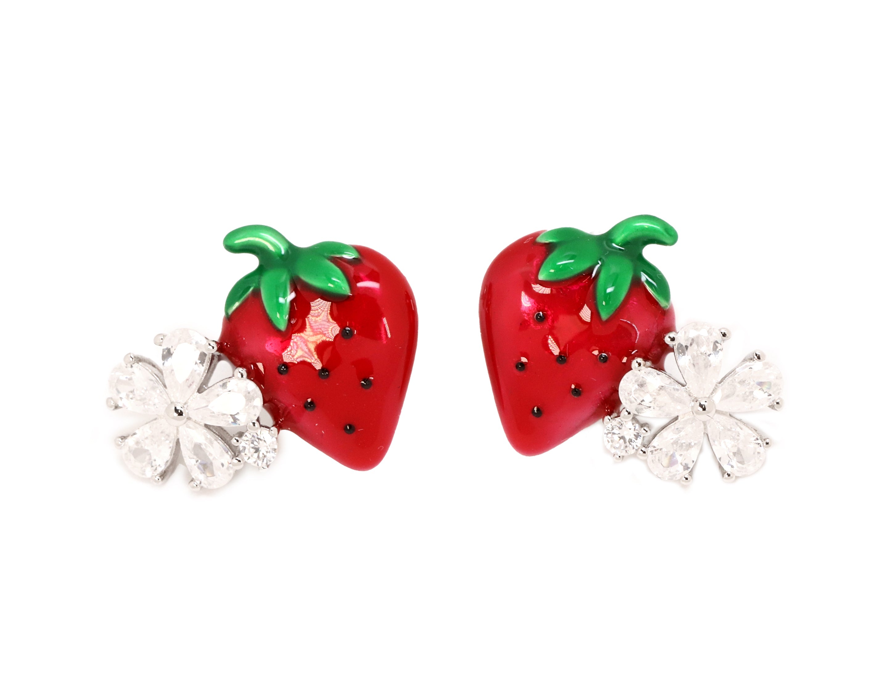 Strawberry studs – Bisoulovely